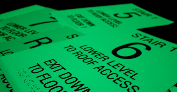 Photoluminescent Acrylic Signage - Prime Sign Program