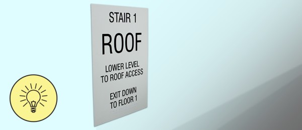 Photoluminescent Acrylic Signage - Prime Sign Program